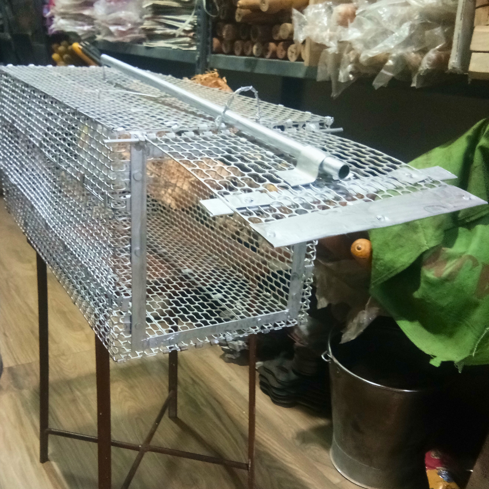 Galvanized Iron Handmade Big Size Cage Trap for Cats, Rabbits, and Squ ...